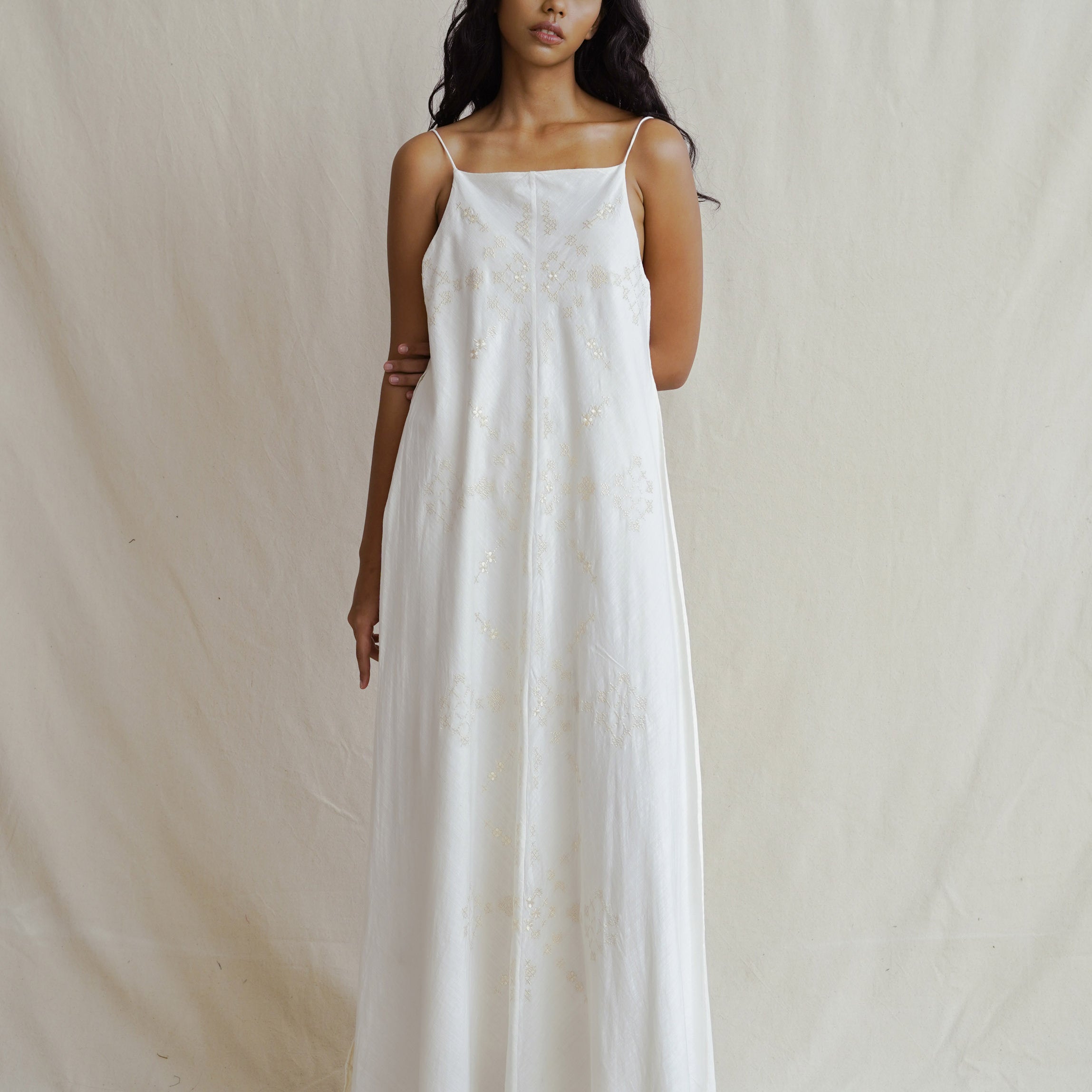 SukkhaCitta KAPAS Embroidered Goddess Dress • The Most Meaningful Clothes